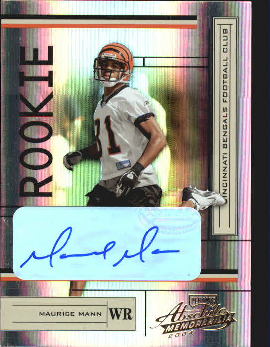 2004 Absolute Memorabilia #179 Maurice Mann AU RC - NM-MT