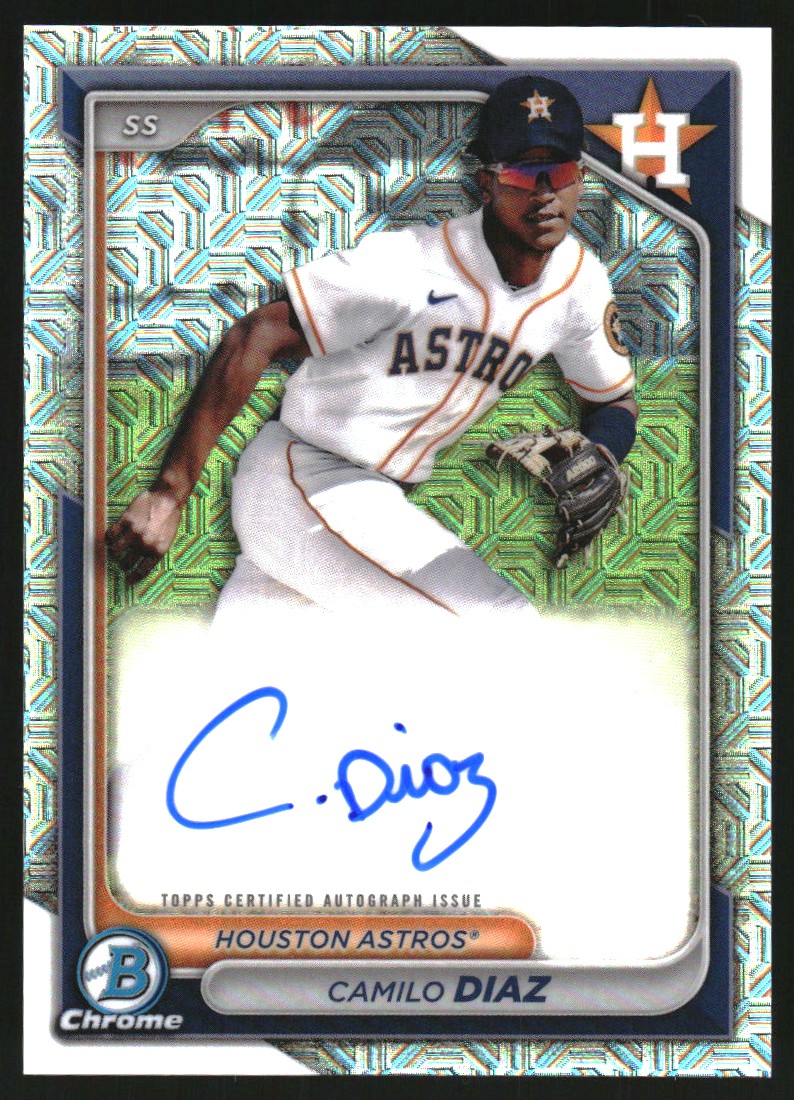 2024 Bowman Chrome Mega Box Autographs #BMACDI Camilo Diaz - NM-MT