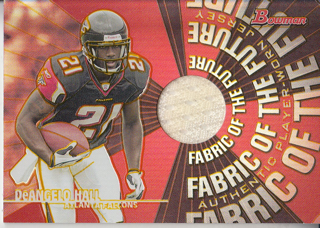 2004 Bowman Fabric of the Future #FFDH DeAngelo Hall D - NM-MT