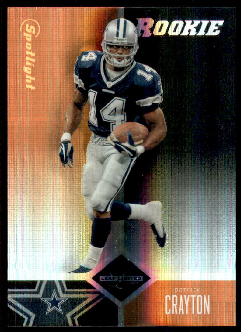 2004 Leaf Limited Bronze Spotlight #189 Patrick Crayton - NM-MT