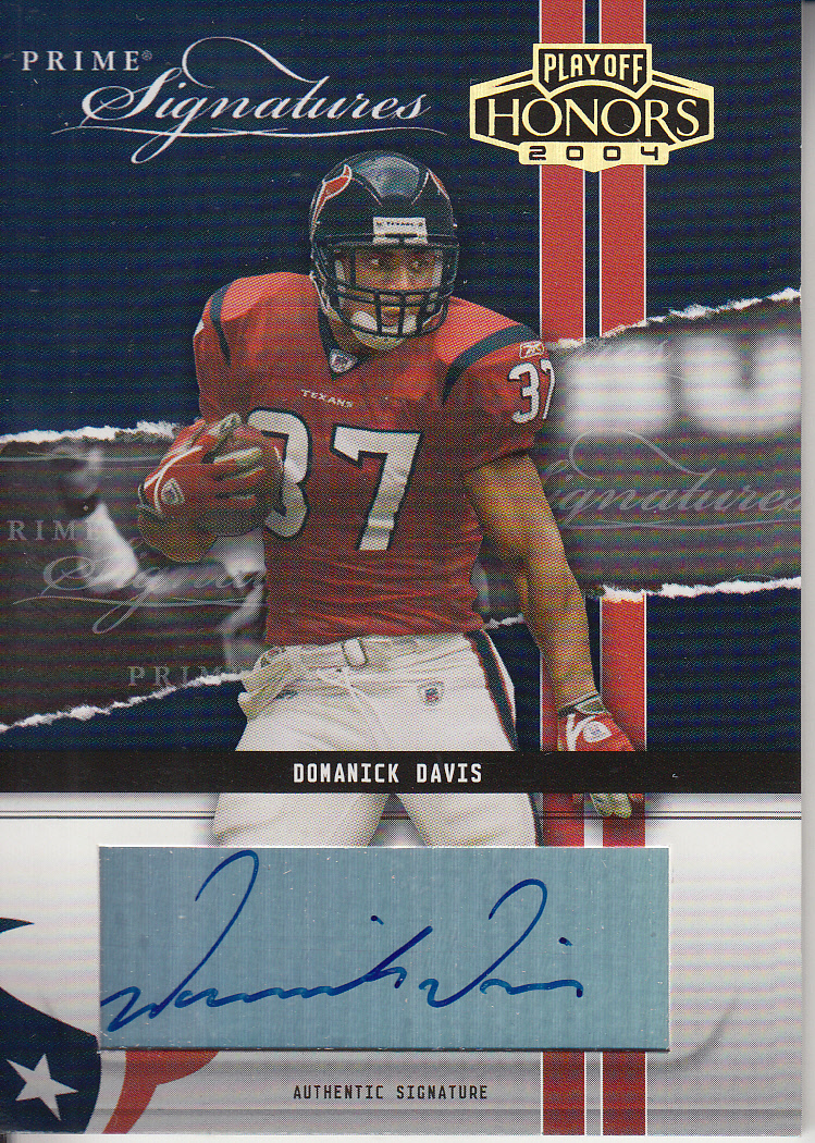 2004 Playoff Honors Prime Signature Previews Autographs #PS4 Domanick ...
