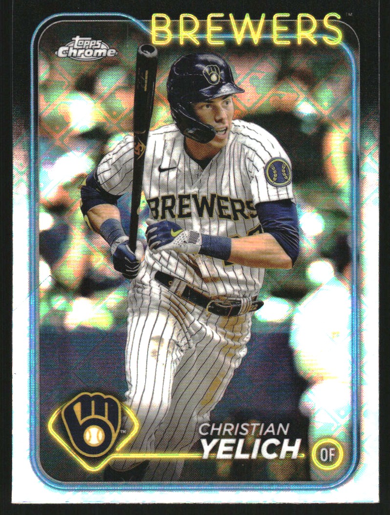 2024 Topps Chrome Logofractor #253 Christian Yelich - NM-MT