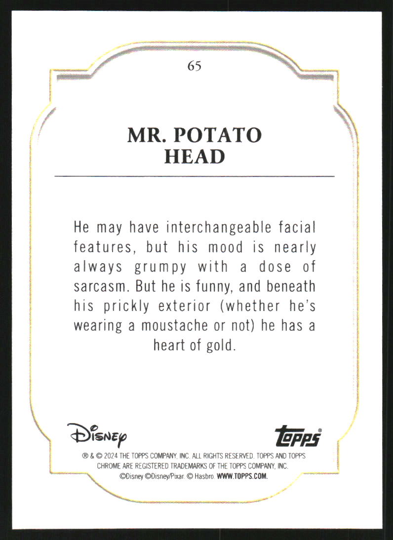 2024 Topps Chrome UK Disney Purple Refractors #65 Mr. Potato Head - NM-MT