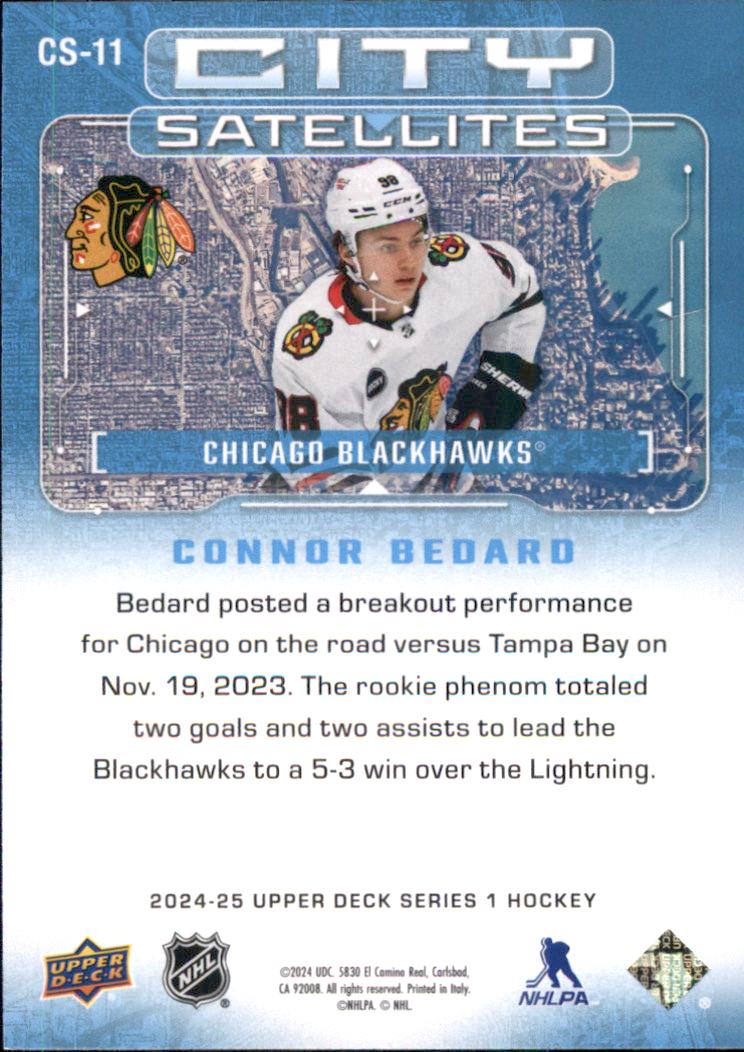 2024-25 Upper Deck City Satellites #CS11 Connor Bedard - NM-MT - Three ...
