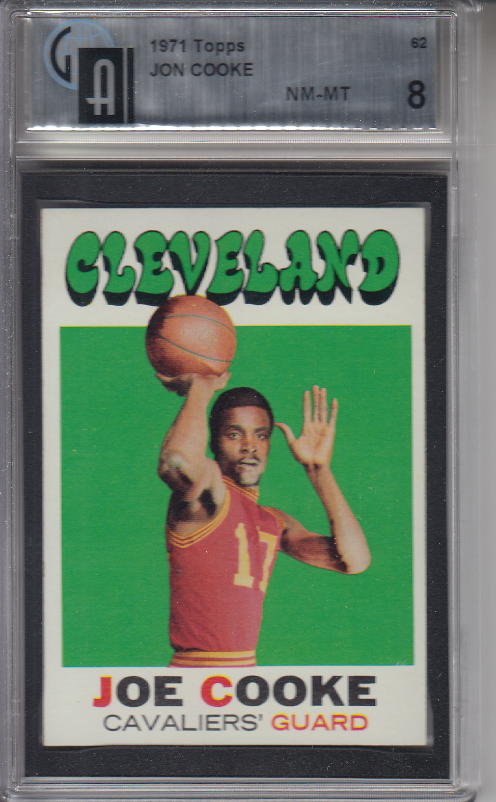 1971-72 Topps #62 Joe Cooke CAVALIERS GAI 8 NM-MT Z23330 - NmMt (8)