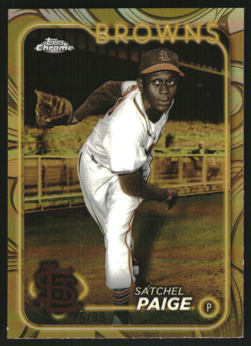 2024 Topps Chrome Gilded Collection #116 Satchel Paige - NM-MT