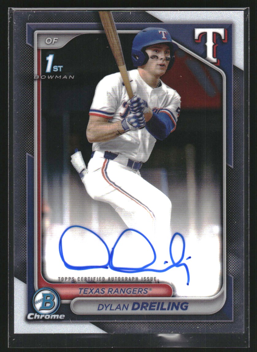 2024 Bowman Chrome Draft Autographs #CPADD Dylan Dreiling - NM-MT