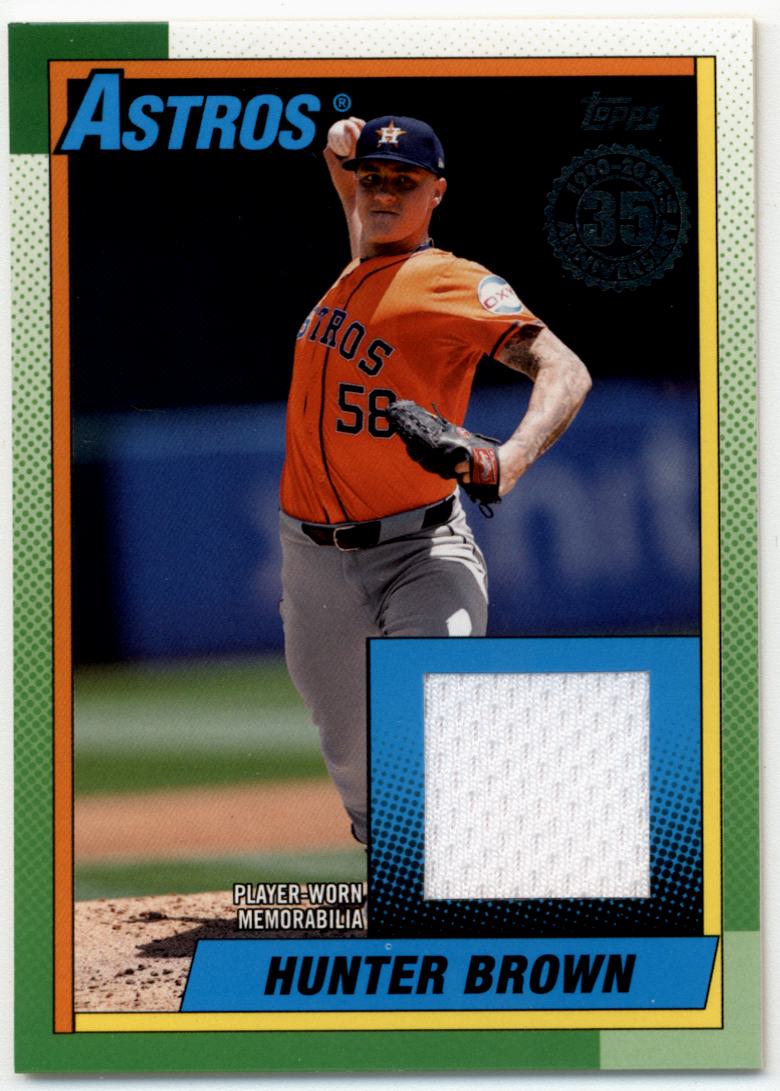 2025 Topps '90 Topps Relics #T90RHBR Hunter Brown - NM-MT