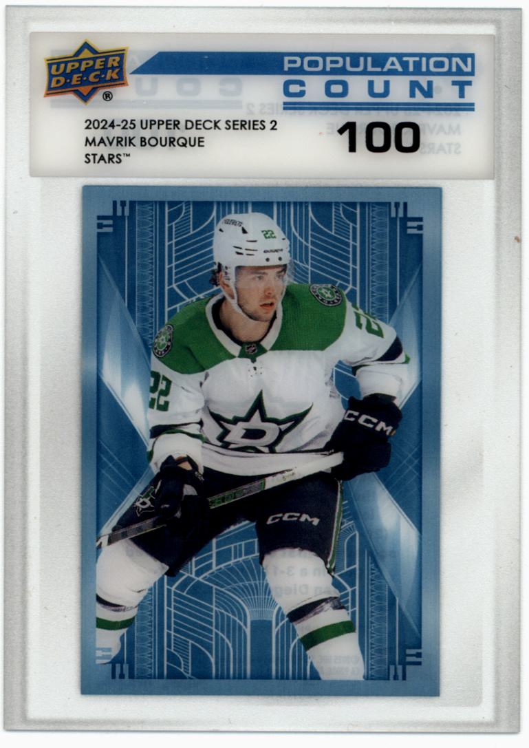 2024-25 Upper Deck Population Count 100 #PC49 Mavrik Bourque - NM-MT