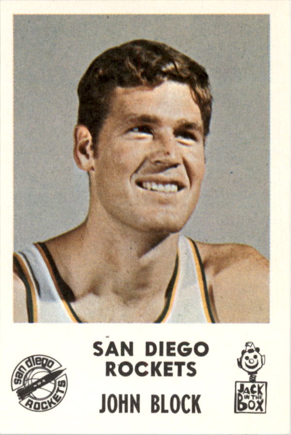1968-69 Rockets Jack in the Box #4 John Block - NM-MT