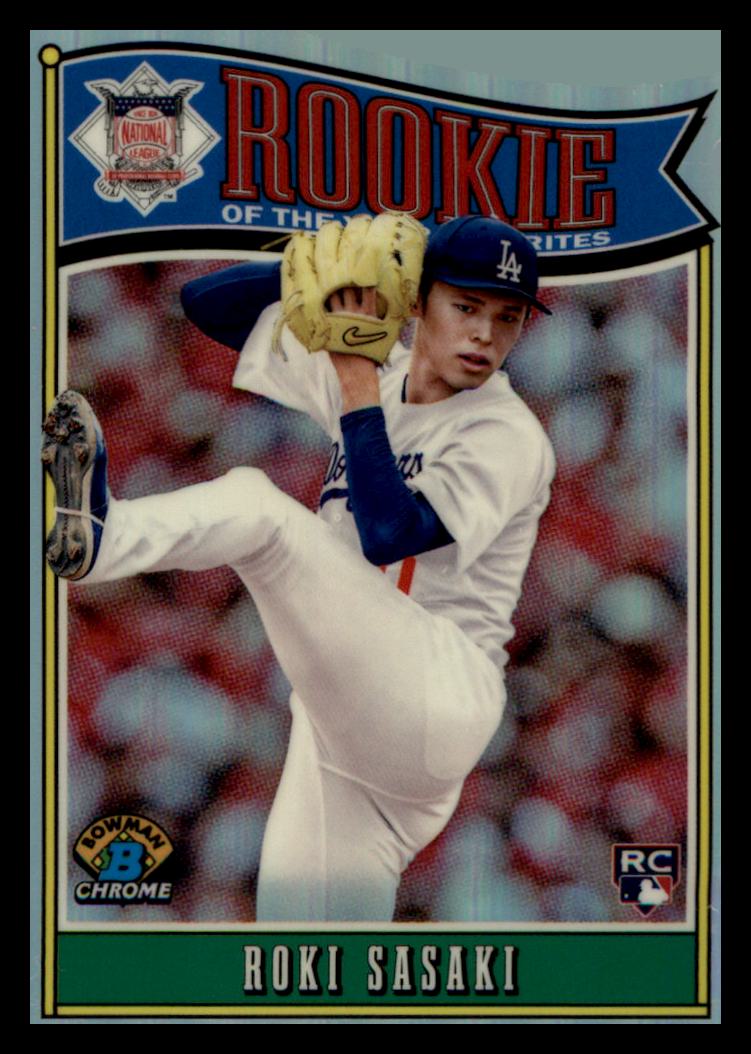 2025 Bowman Chrome Rookie of the Year Favorites #ROY10 Roki Sasaki - NM-MT
