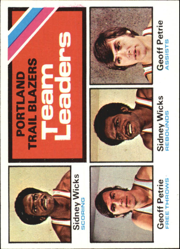 1975-76 Topps #131 Sidney Wicks/Geoff Petrie/Sidney Wicks/Geoff Petrie ...