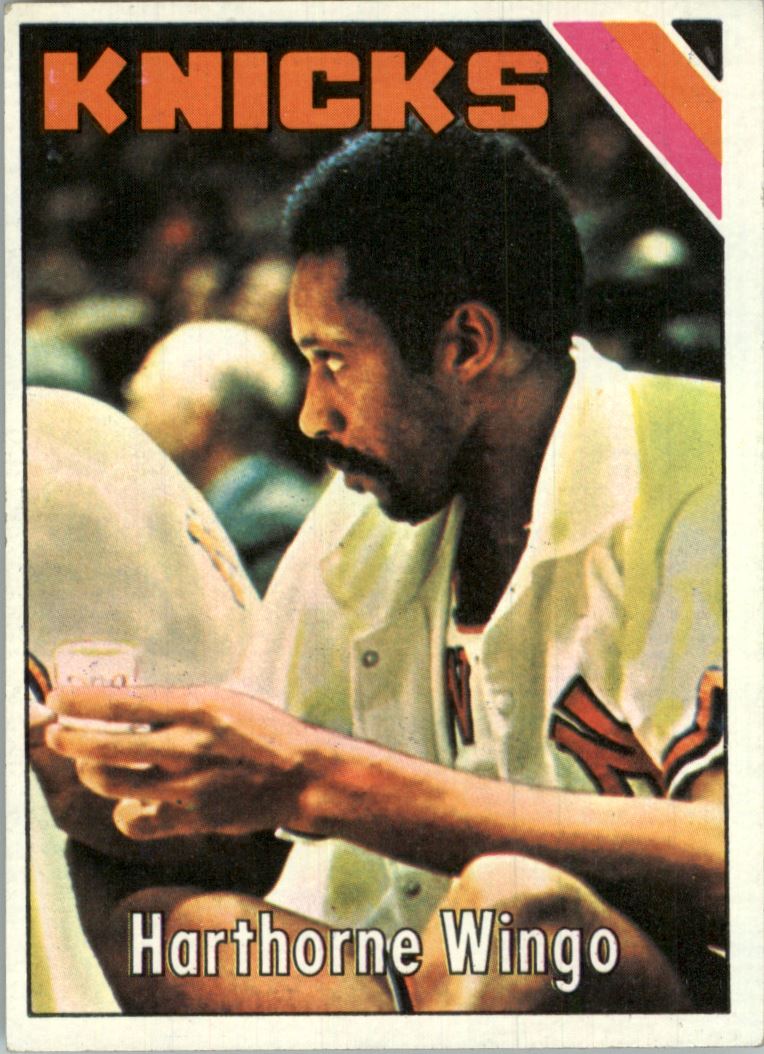 1975-76 Topps #166 Hawthorne Wingo DP UER/Misspelled Harthorne on card ...