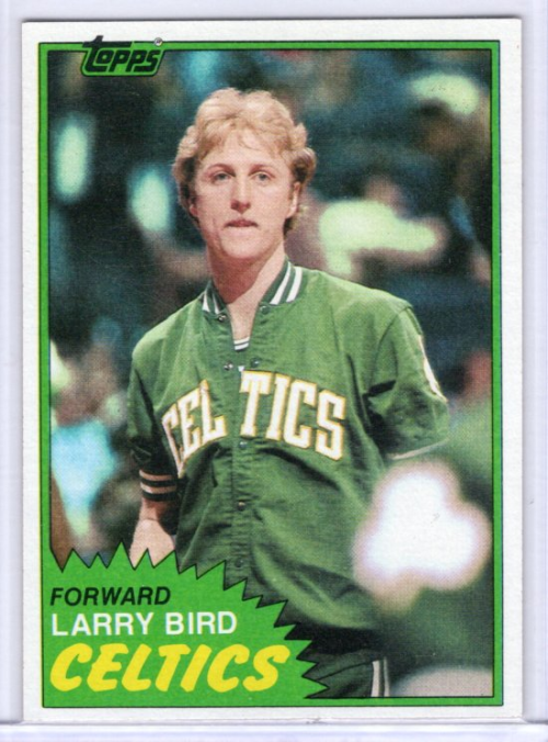 1981-82 Topps #4 Larry Bird ! - * Minimal chipping on bottom edge * - NM-MT