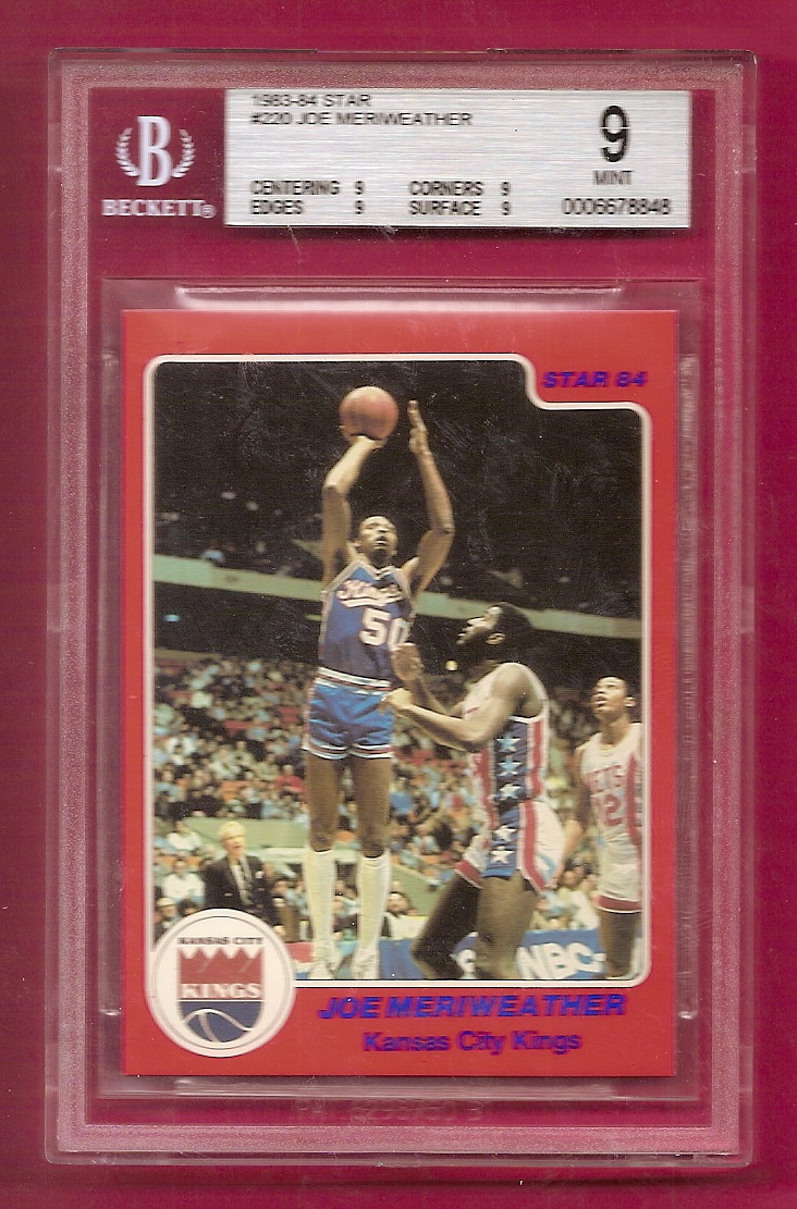 1983-84 Star #220 Joe Meriweather - Mint (9)