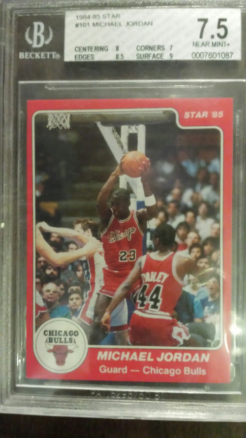1984-85 Star #101 Michael Jordan XRC - BGS 7.5 NM+ - NM-MT