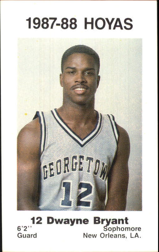 1987-88 Georgetown #4 Dwayne Bryant - . Oversized. - NM-MT
