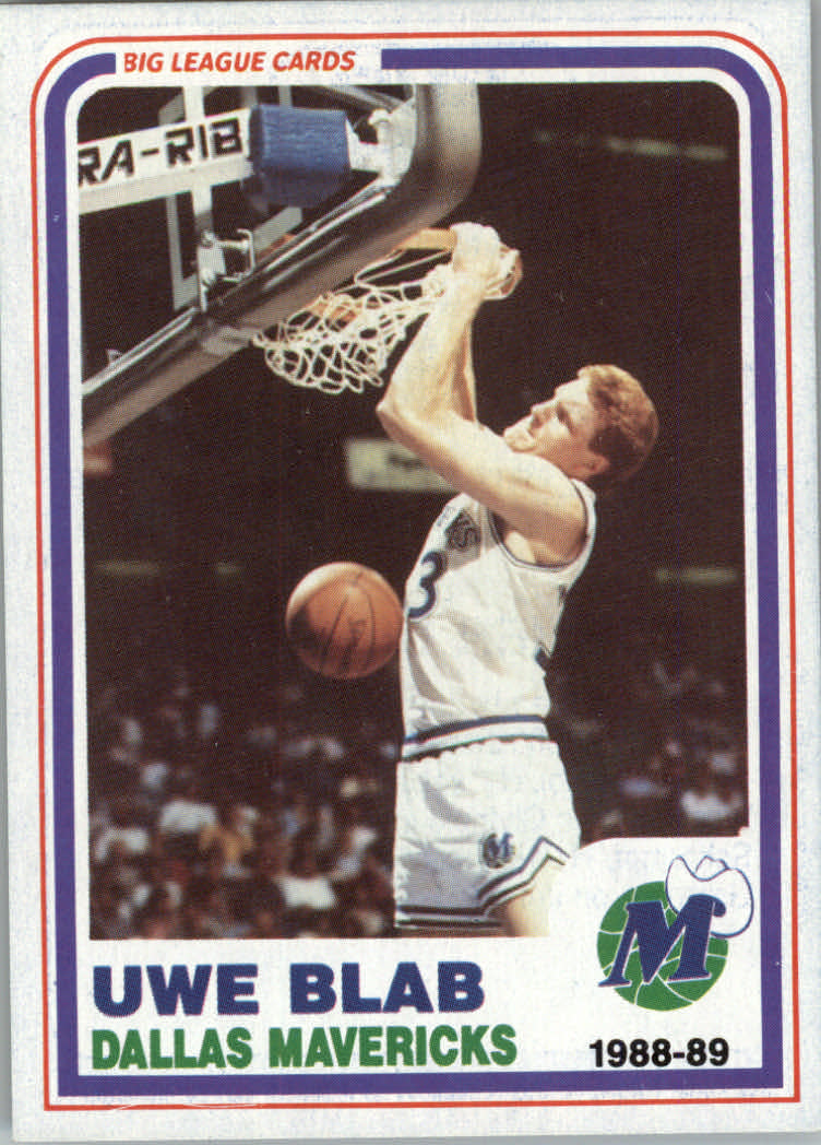 1988-89 Mavericks Bud Light BLC #33 Uwe Blab - NM-MT