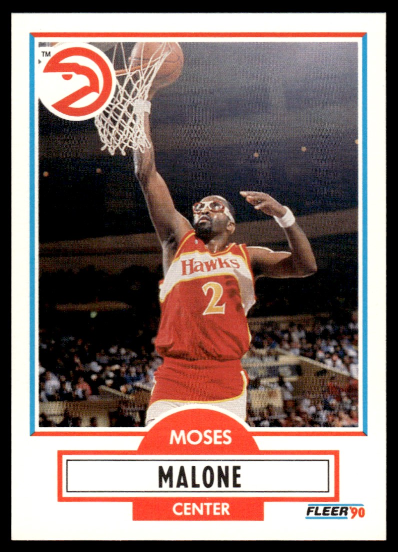1990-91 Fleer #3 Moses Malone - NM-MT
