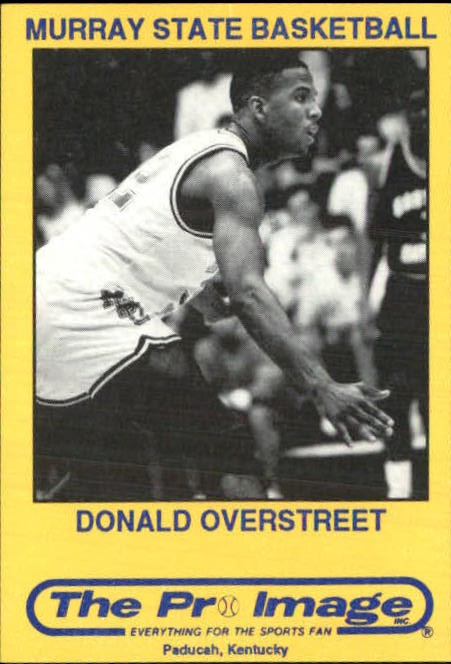 1990-91 Murray State #3 Donald Overstreet - NM-MT