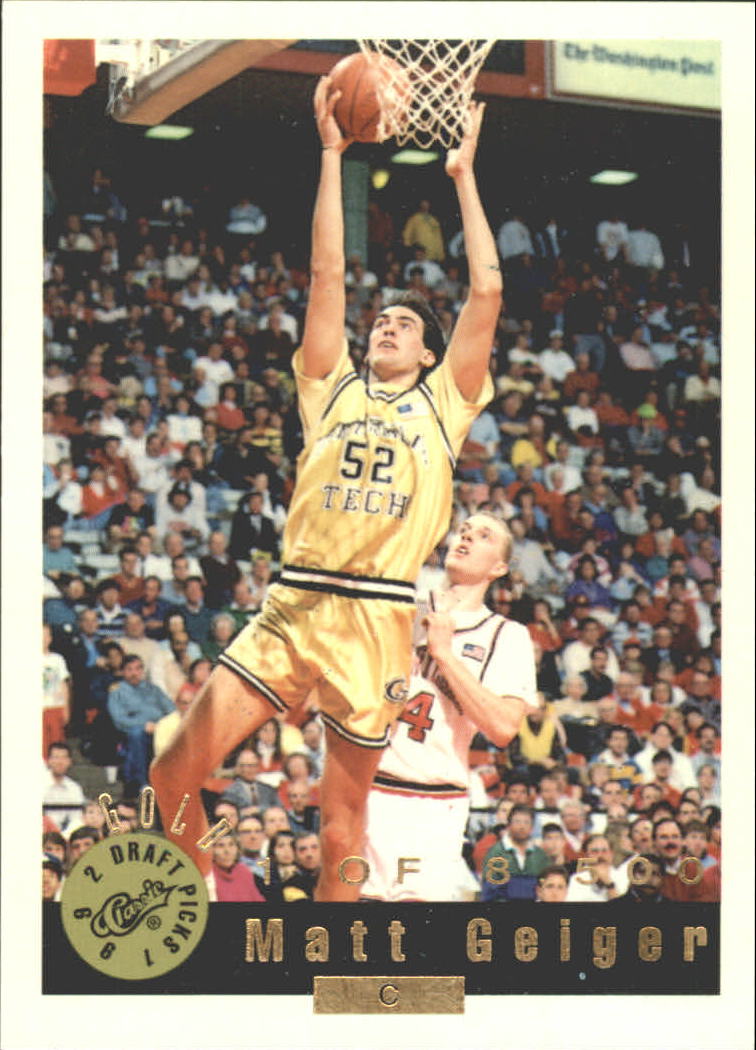 1992 Classic Gold #30 Matt Geiger - NM-MT