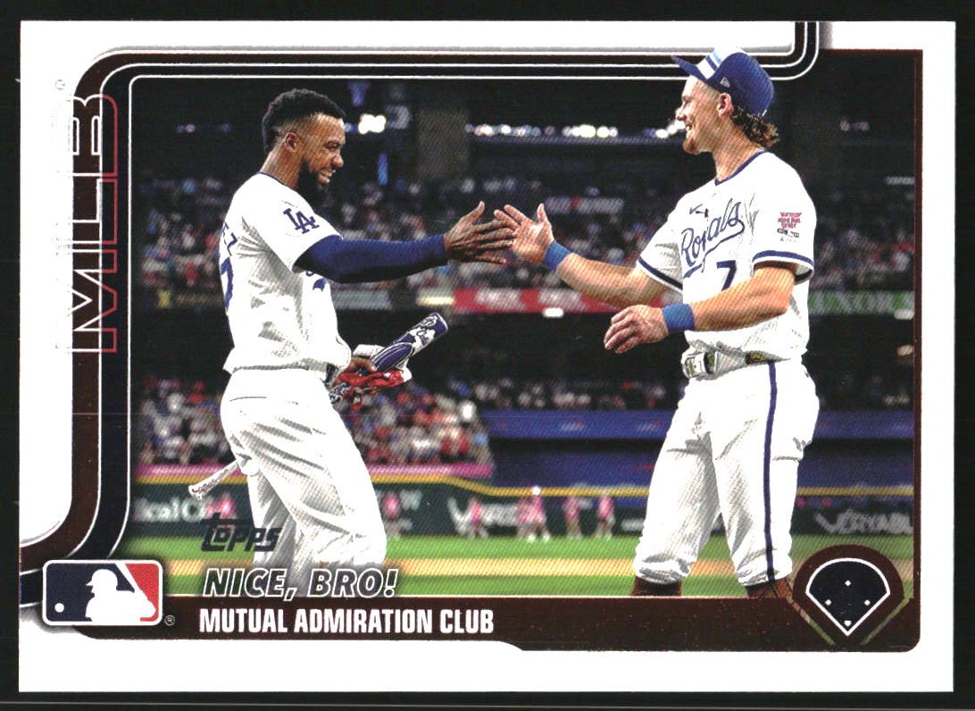 2025 Topps #365 Nice, Bro!/Bobby Witt Jr./Teoscar Hernandez - NM-MT ...