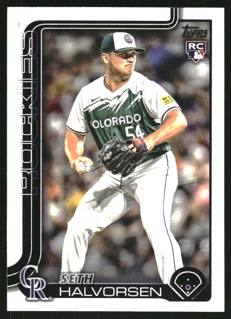 2025 Topps 597 Seth Halvorsen Rc Nm Mt