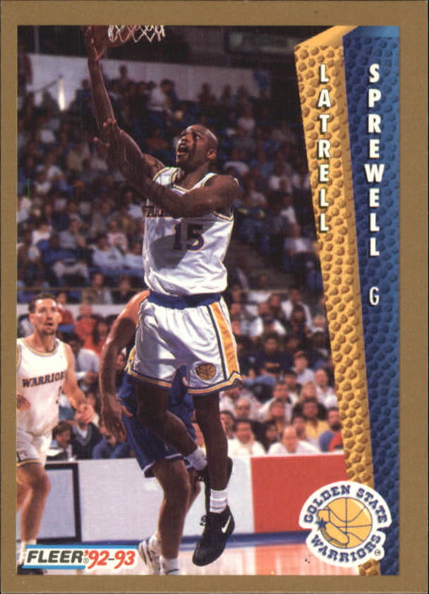 1992-93 Fleer #343 Latrell Sprewell RC - NM-MT