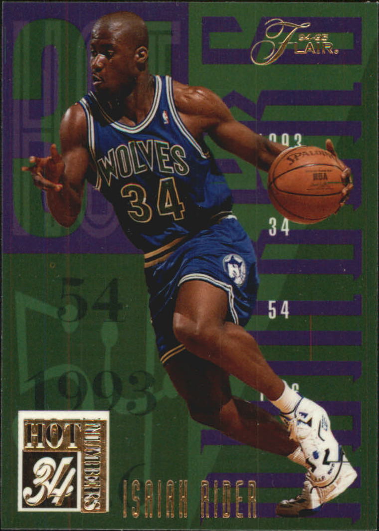 1994-95 Flair Hot Numbers #14 Isaiah Rider - NM-MT