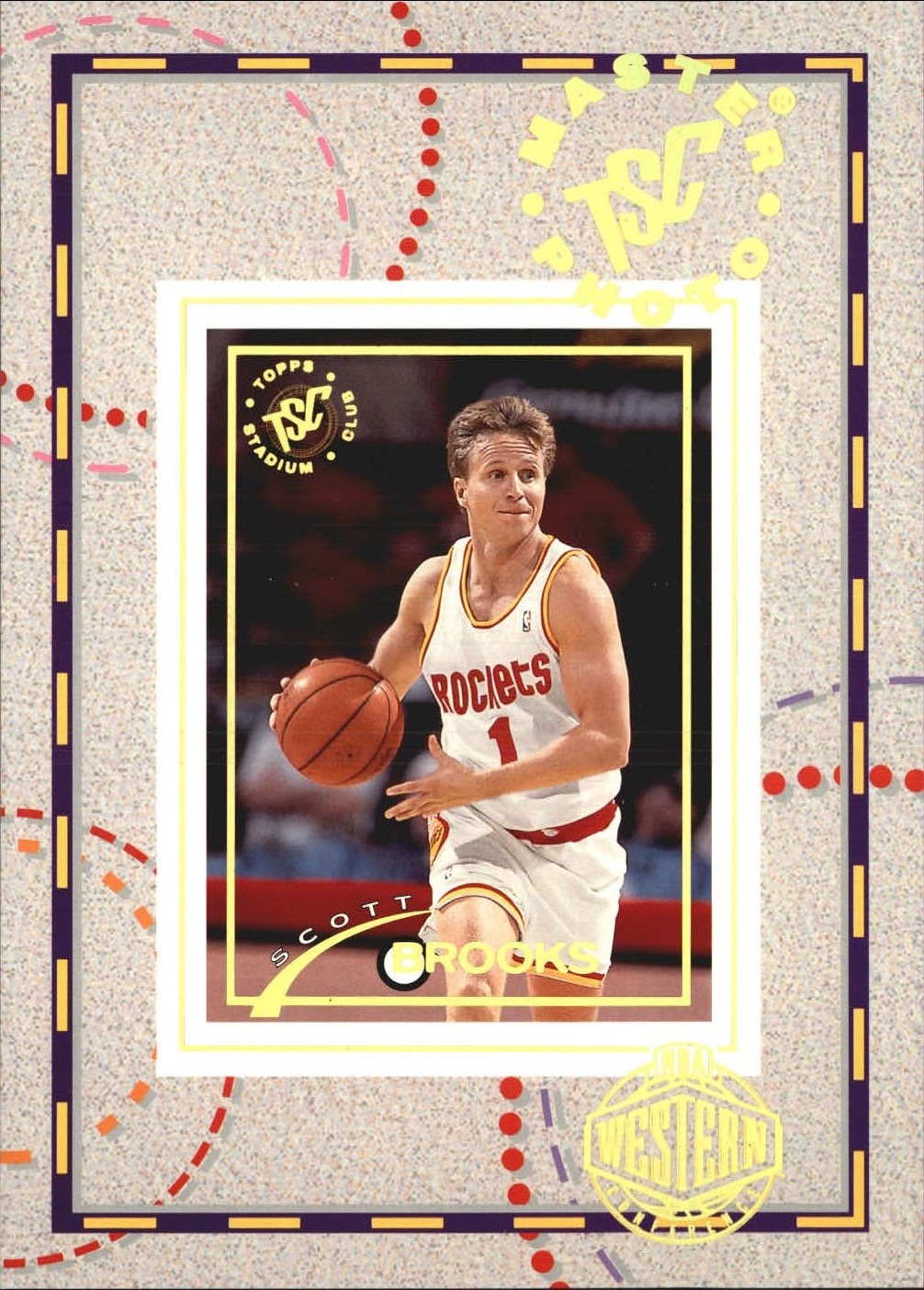 1994-95 Stadium Club Super Teams Master Photos #R2 Scott Brooks ...