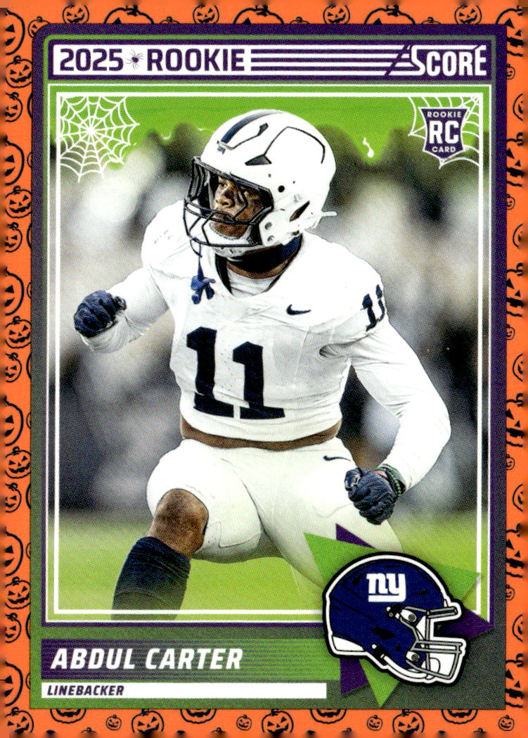 2025 Score Rookies Pumpkin #16 Abdul Carter - NM-MT