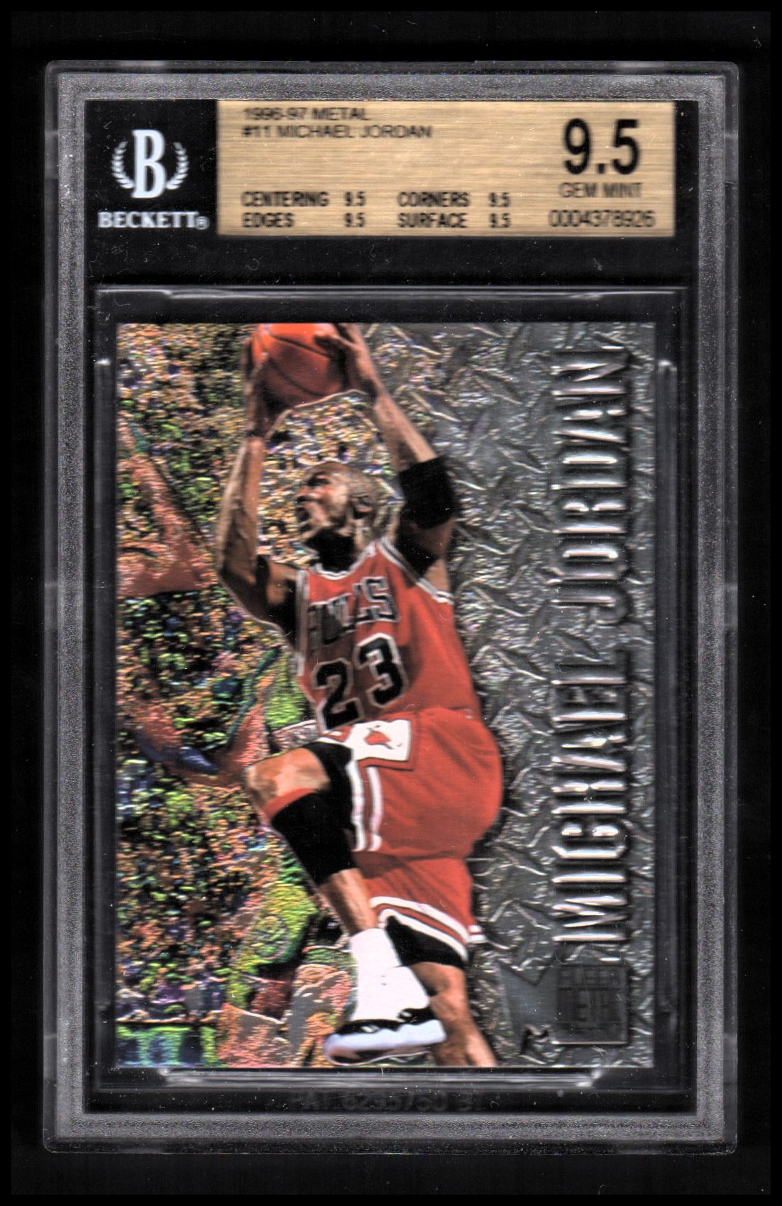 1996 97 Metal 11 Michael Jordan GemMt 9 5 1996 97 Metal 11 Michael Jordan GemMt 9 5