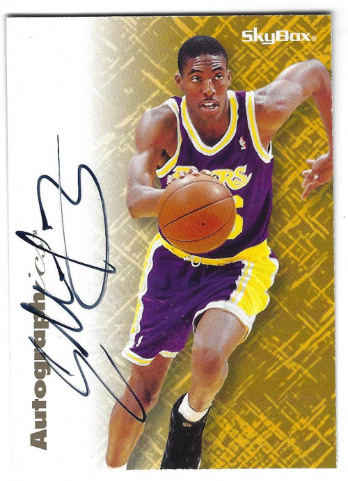 1996-97 SkyBox Premium Autographics #34 Eddie Jones - NM-MT