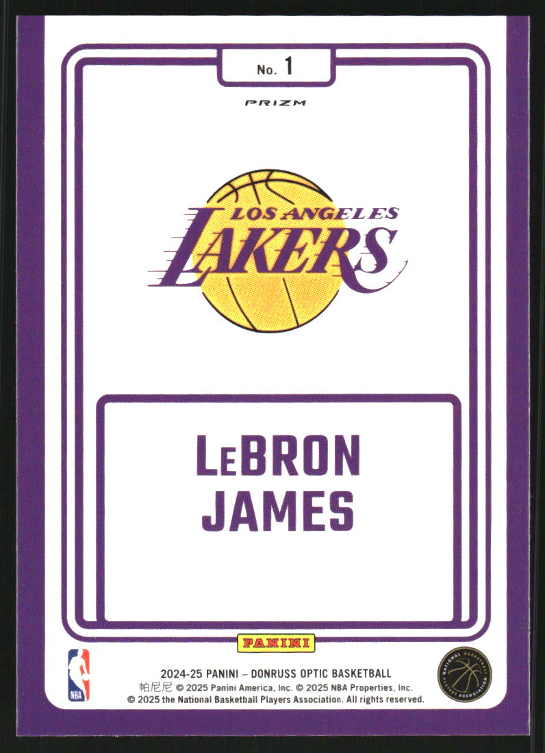 2024-25 Donruss Optic Winner Stays Holo #1 LeBron James - NM-MT