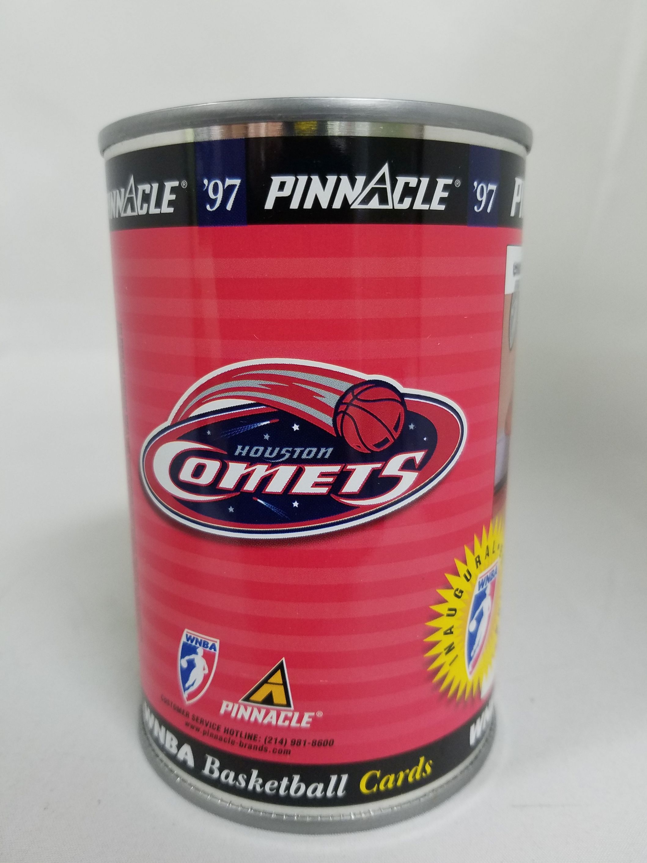 1997 Pinnacle Inside WNBA Cans #5 Cynthia Cooper - . Opened, empty can ...