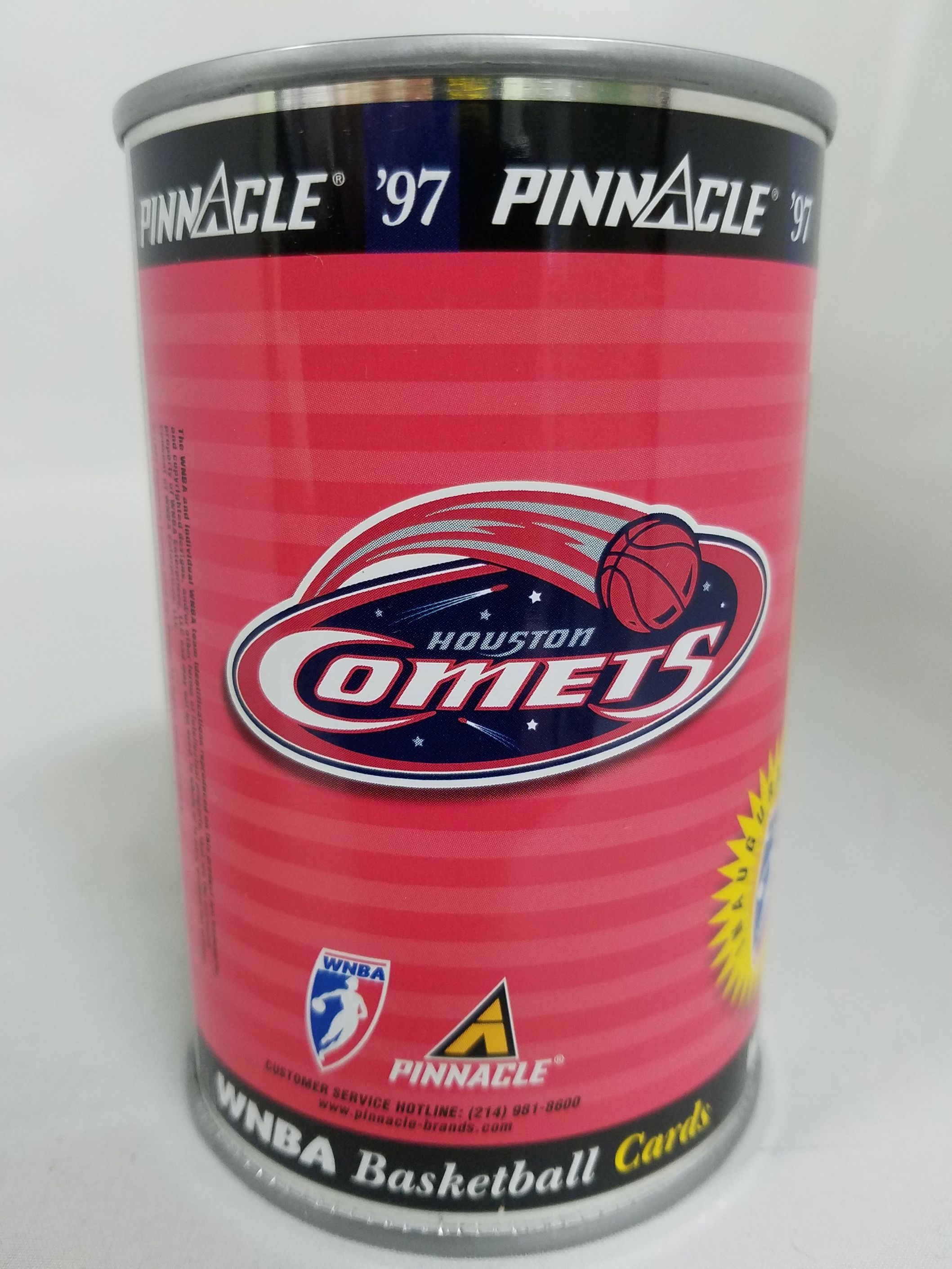 1997 Pinnacle Inside WNBA Cans #6 Tina Thompson - . Opened, empty can ...