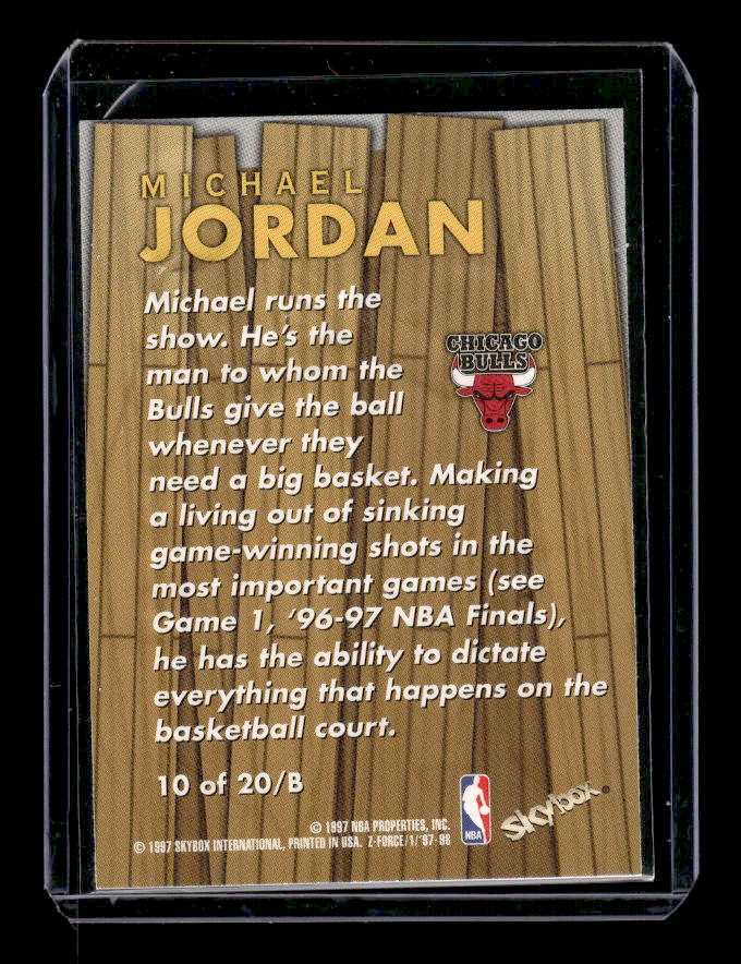 1997-98 Z-Force Boss #10 Michael Jordan - NrMt+