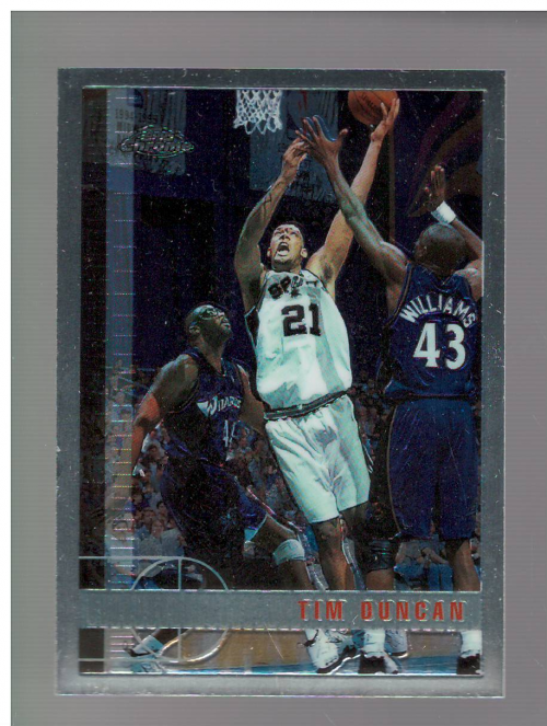 1997-98 Topps Chrome #115 Tim Duncan RC - A5114 - NM-MT