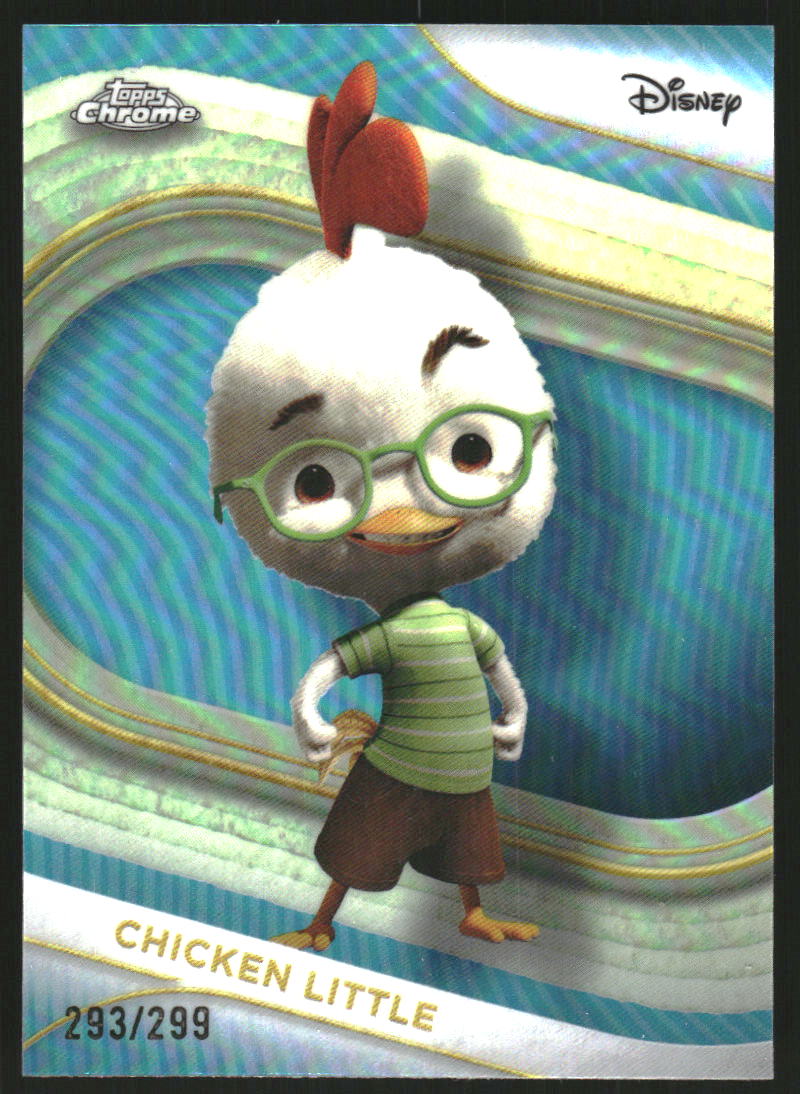 2025 Topps Chrome Disney Teal Refractors #20 Chicken Little - NM-MT