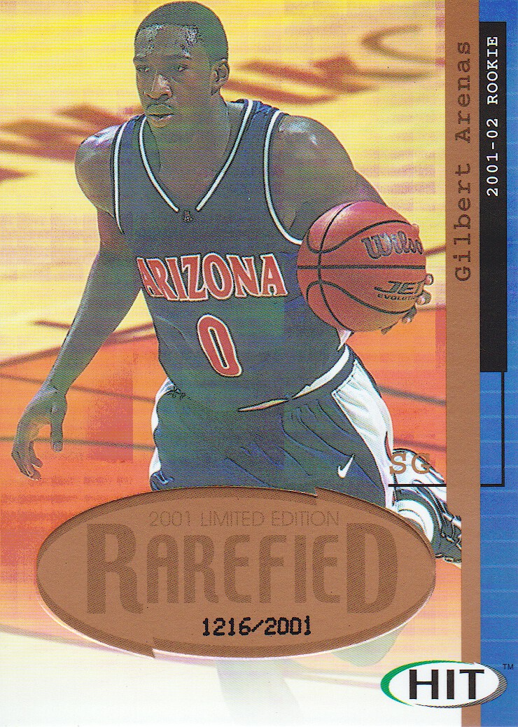 2001 SAGE HIT Rarefied Bronze #R1 Gilbert Arenas - NM-MT ...