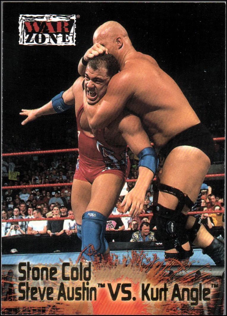 2001 Fleer WWF Raw Is War #81 Stone Cold Steve Austin vs. Kurt Angle WZ ...