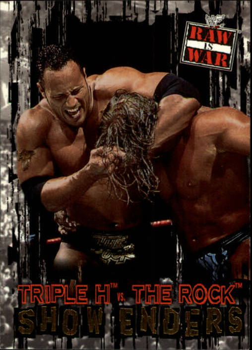 2001 Fleer WWF Raw Is War #97 Triple H vs. The Rock SE - NM-MT