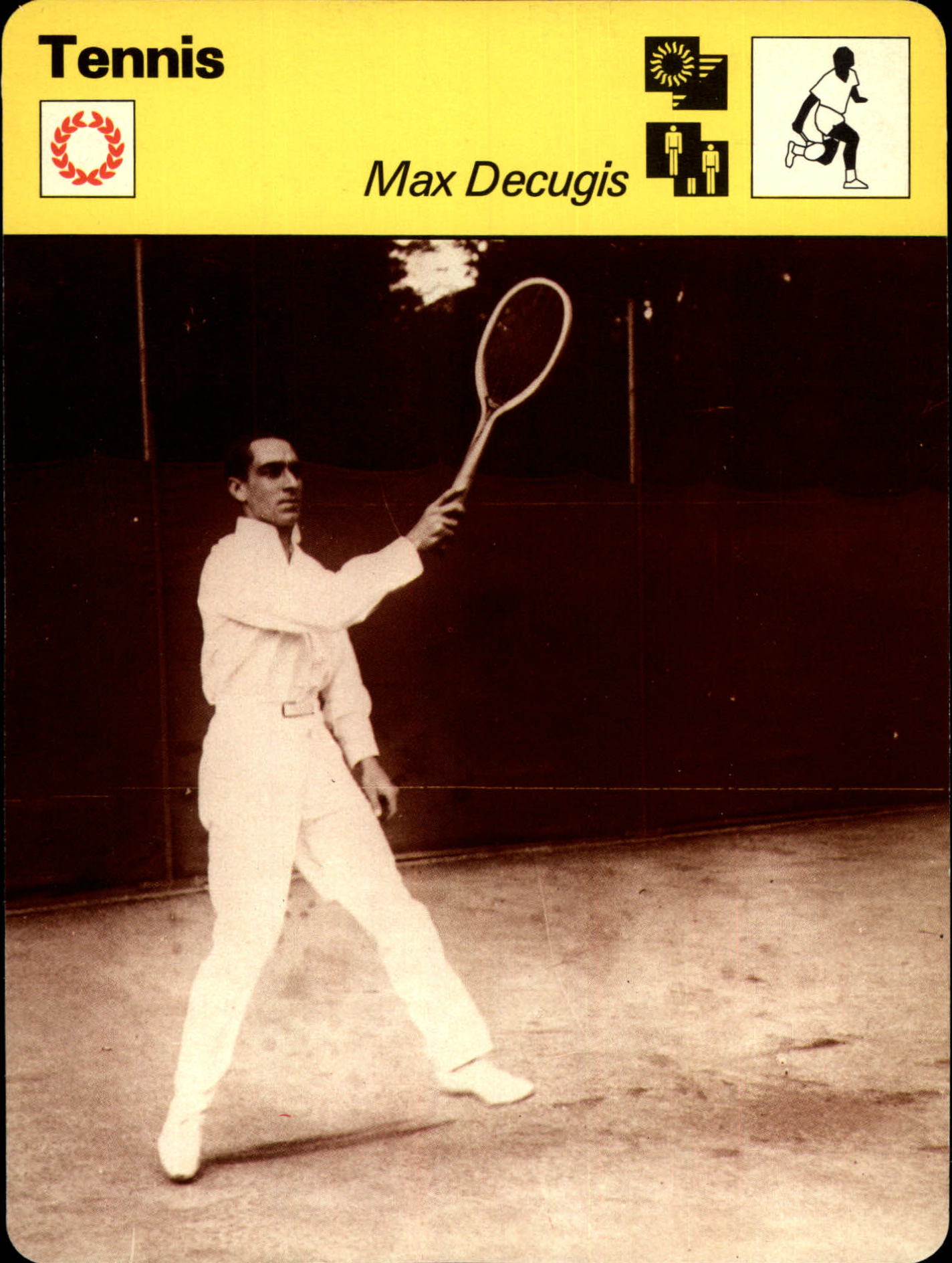 1977-79 Sportscaster Series 58 #5803 Max Decugis - . Oversized. - NM-MT