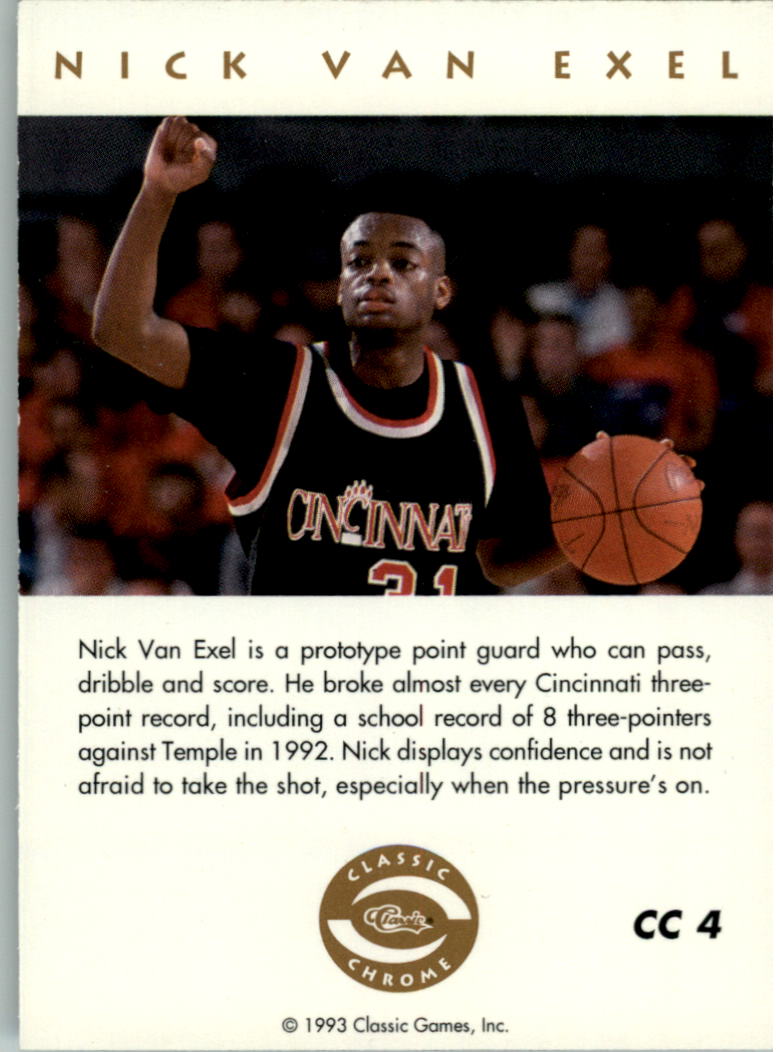 1993-94 Images Four Sport Chrome #CC4 Nick Van Exel - NM-MT