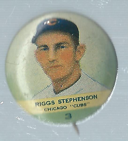 1932-34 Orbit Gum Pins Numbered #3 Riggs Stephenson - NM