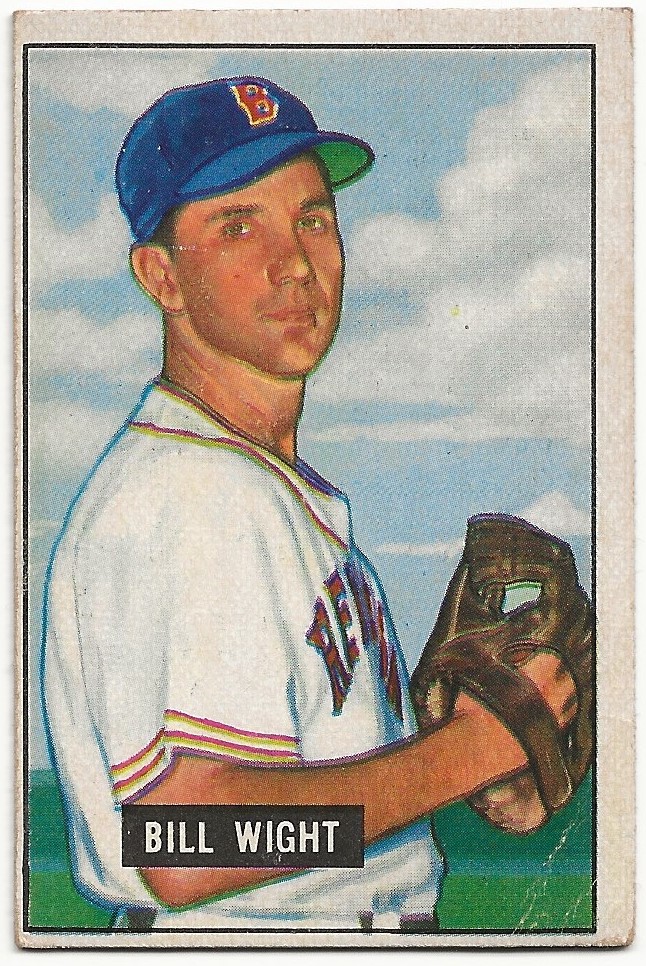 1951 Bowman #164 Bill Wight - GOOD - AU Sports Memorabilia Inc ...