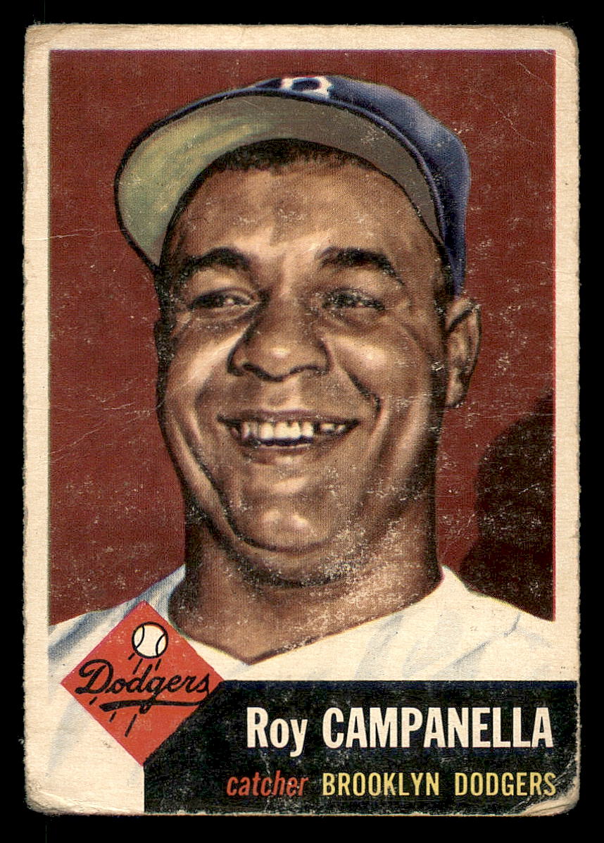 1953 Topps #27 Roy Campanella DP - Scan of the actual card you'll ...