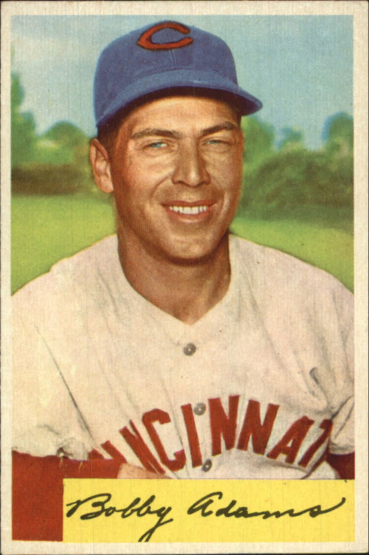 1954 Bowman #108 Bobby Adams - EX-MT - Burbank Sportscards | Beckett ...