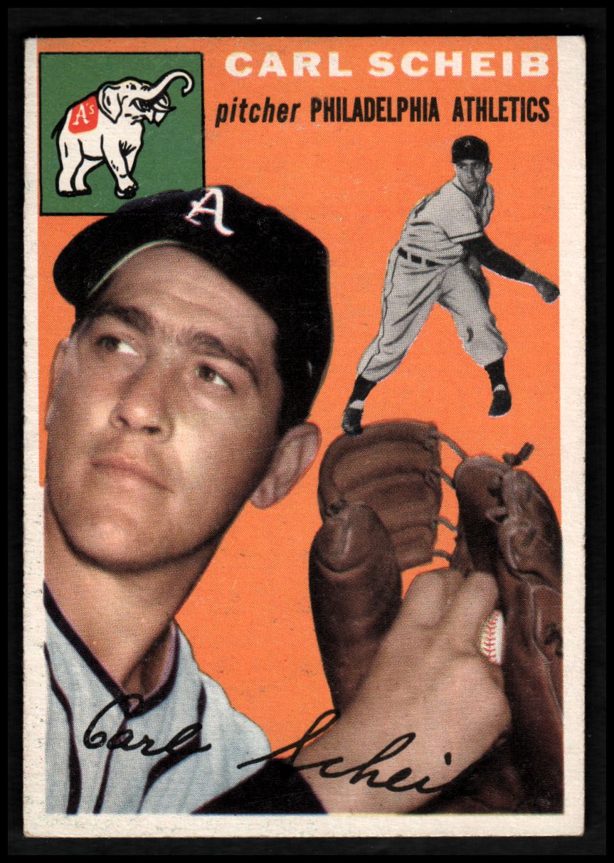1954 Topps #118 Carl Scheib - VG-EX