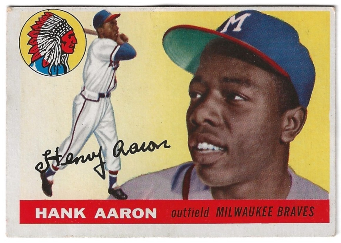 1955 Topps #47 Hank Aaron - VG-EX